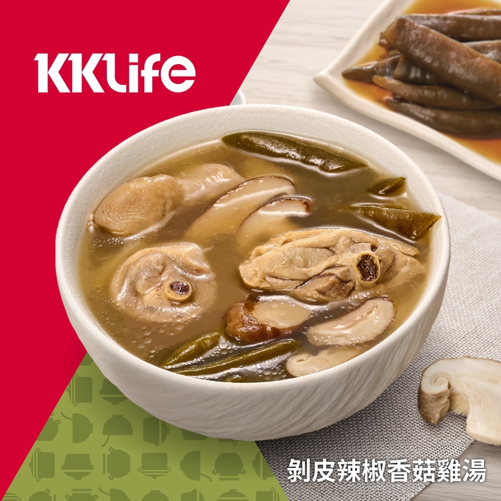 【KKLife】KKLife剝皮辣椒香菇雞湯(500g) | 熱銷推薦 | 全家行動購