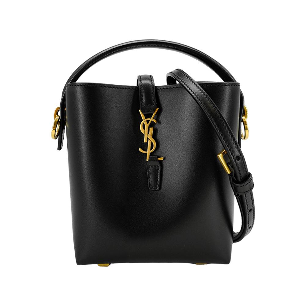 YSL LE 37 小羊皮金釦迷你水桶包(765870-黑) | 熱銷推薦 | 康是美網購eShop