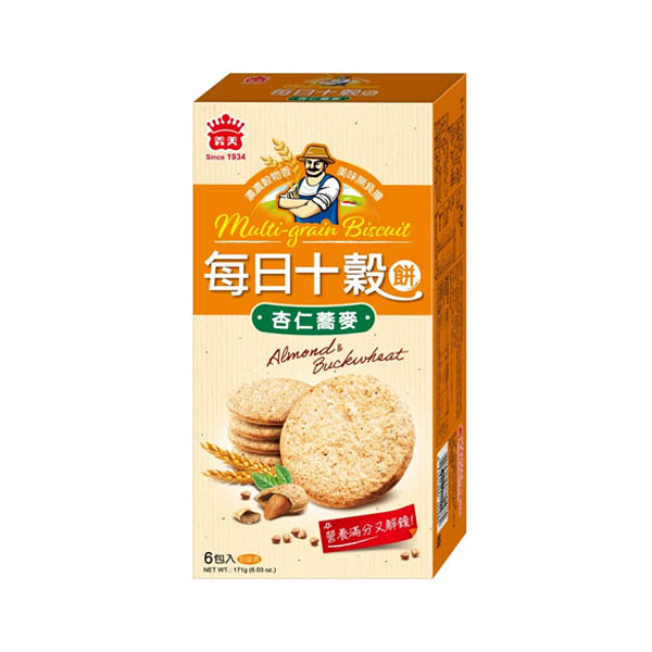 義美每日十穀養生餅171g-杏仁蕎麥 | 熱銷推薦 | POYA寶雅線上買