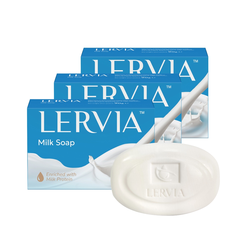 印尼Lervia牛奶嫩膚皂90g經典牛奶*3入 | 熱銷推薦 | POYA寶雅線上買