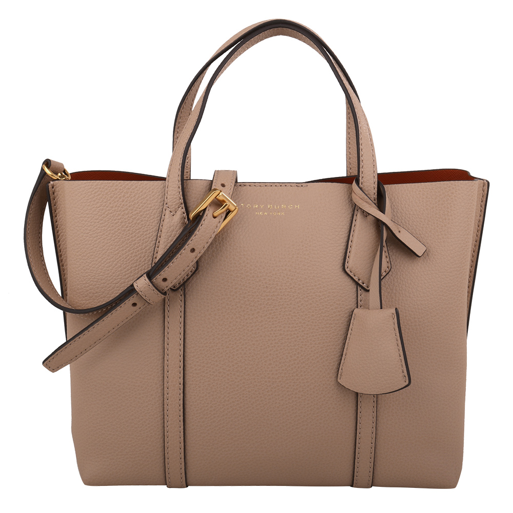 TORY BURCH-金logo 吊飾皮革手提斜背三層包（奶茶色）S款_廠商直送 | 熱銷推薦 | 康是美網購eShop