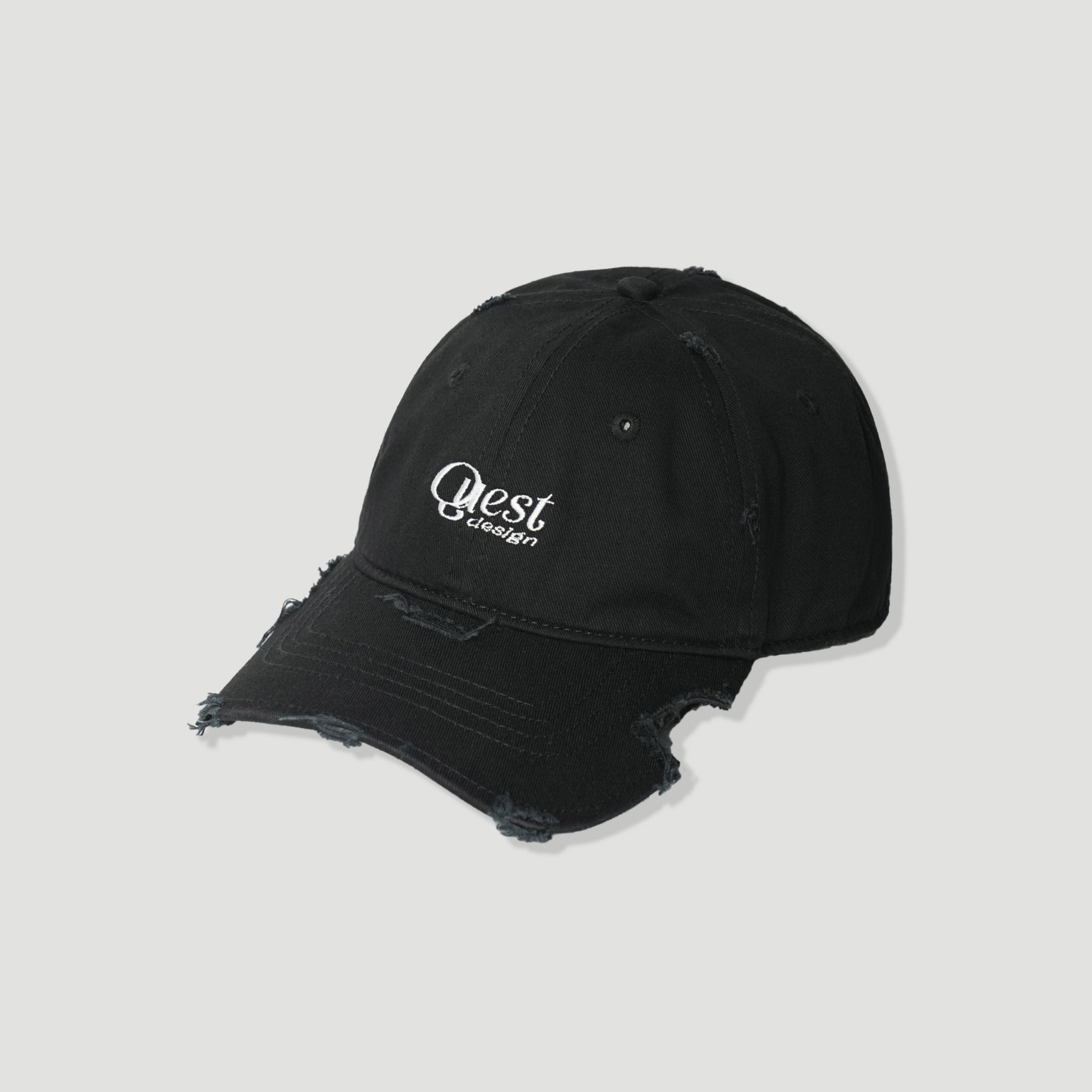 QUEST BASIC LOGO DESTROYED CAP (QUEST) 破壞老帽 | 熱銷推薦 | QUEST SHOP