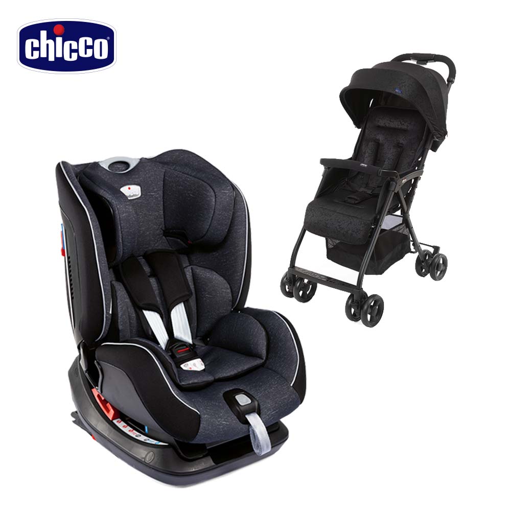 Chicco-Seat up 012 Isofix安全汽座勁黑版+Ohlalà 3都會輕旅手推車 | 熱銷推薦 | 康是美網購eShop